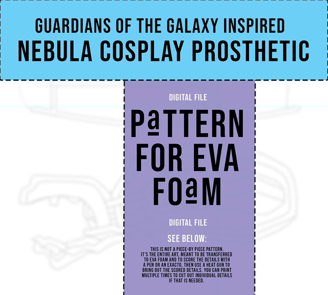 Nebula Cosplay Prosthetic Pattern for EVA Foam Costume - Etsy