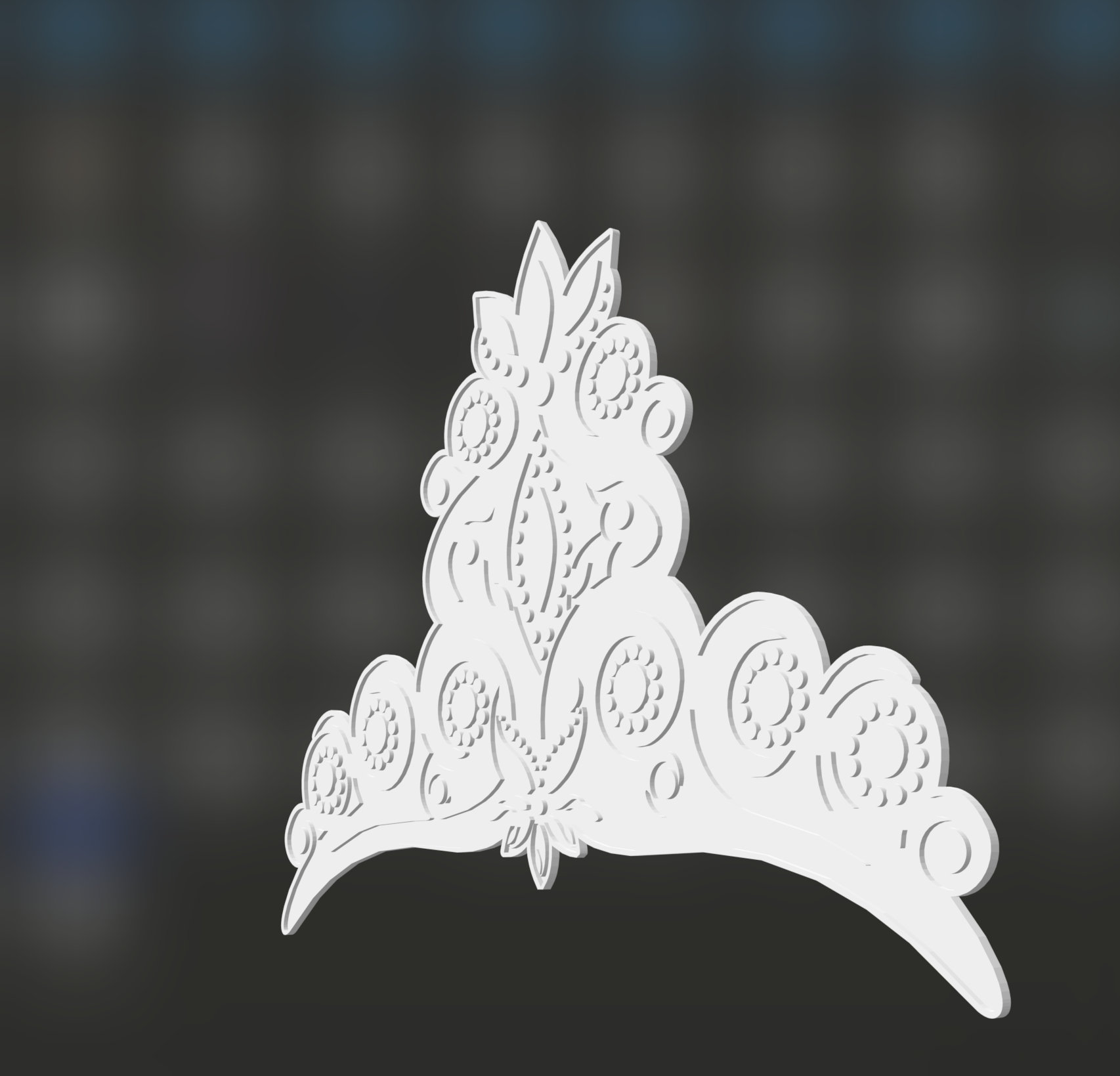 Tiara Crown STL File for 3D Printer Flat Print Package - Etsy