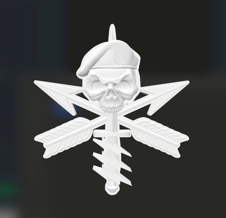 Special Forces Skull With Dagger V2 - Etsy