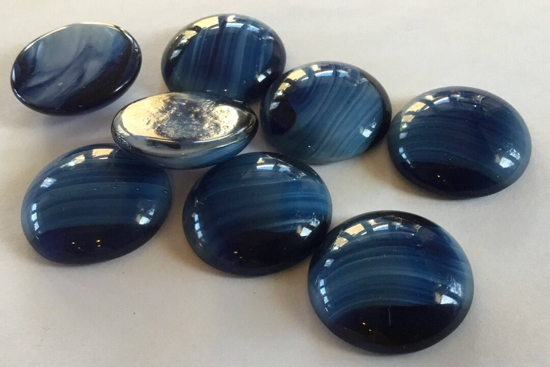 25mm--montana Porphyr--25mm Round Flat Back Cabochon Stones --czech ...