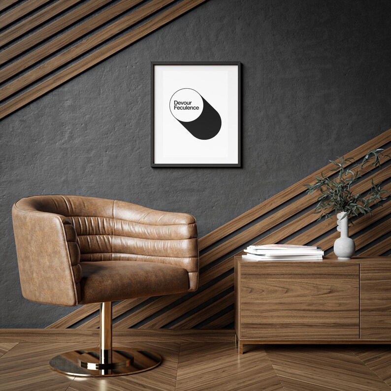 Devour Feculence Severance Poster – Bauhaus Wall Art – Mid Century ...