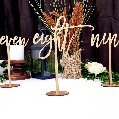 RENTAL: Gold Frame Table Numbers for Special - Etsy