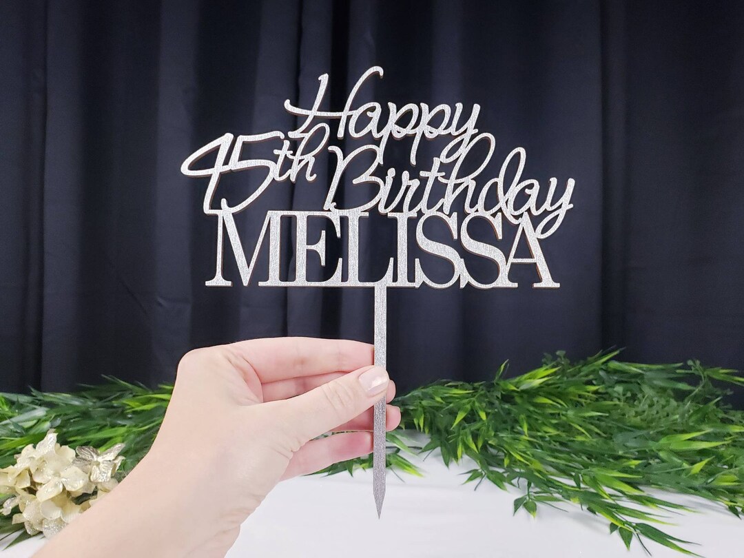 Happy Birthday Custom Cake Topper - Etsy