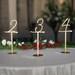 Numerical Table Numbers for Wedding Centerpieces Script Table Numbers ...