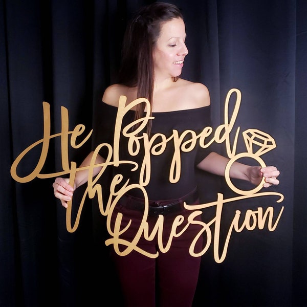 He Popped the Question - Etsy