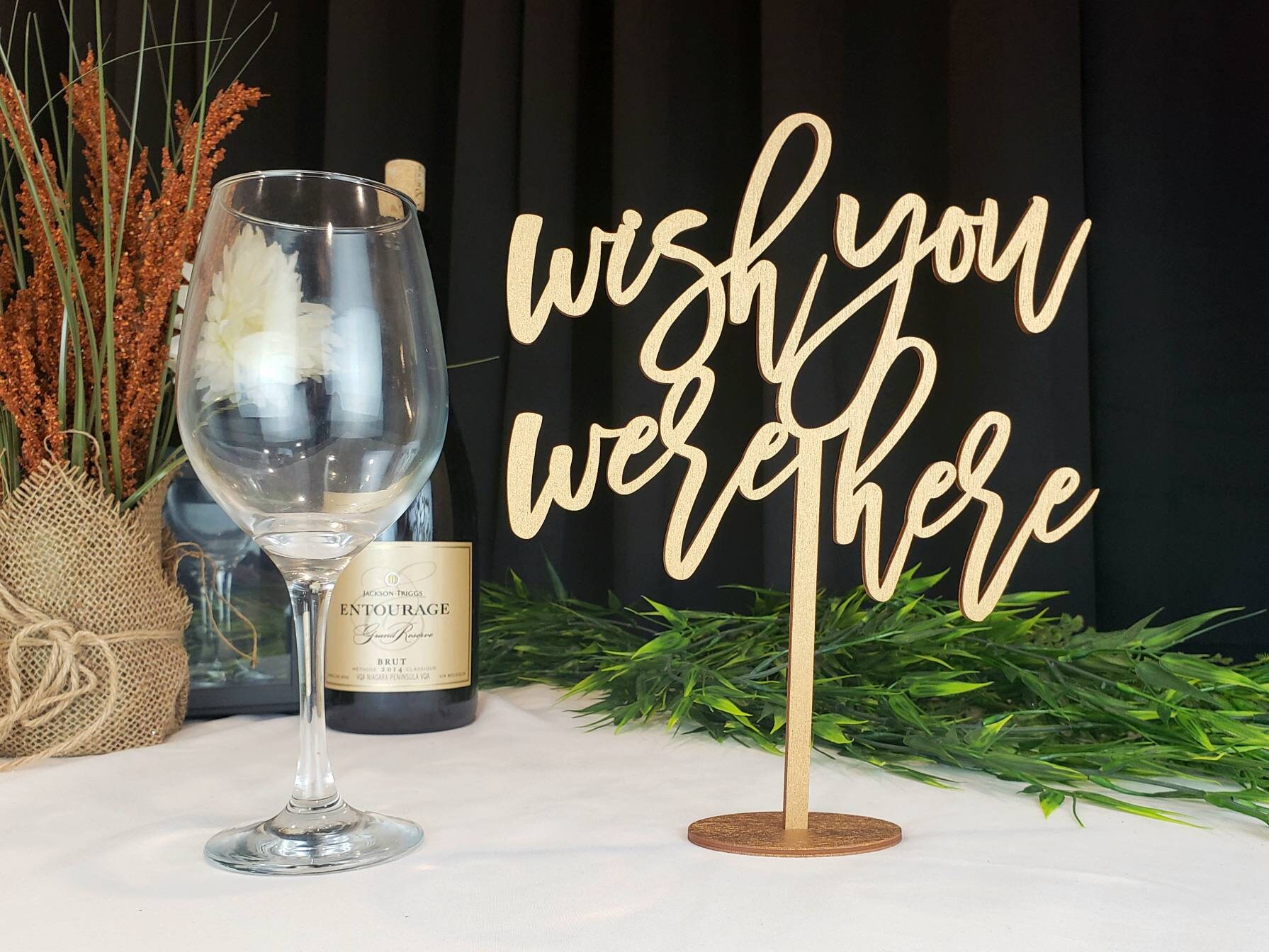 Wish You Were Here Sign Wedding Wood Signs Personalized | Etsy