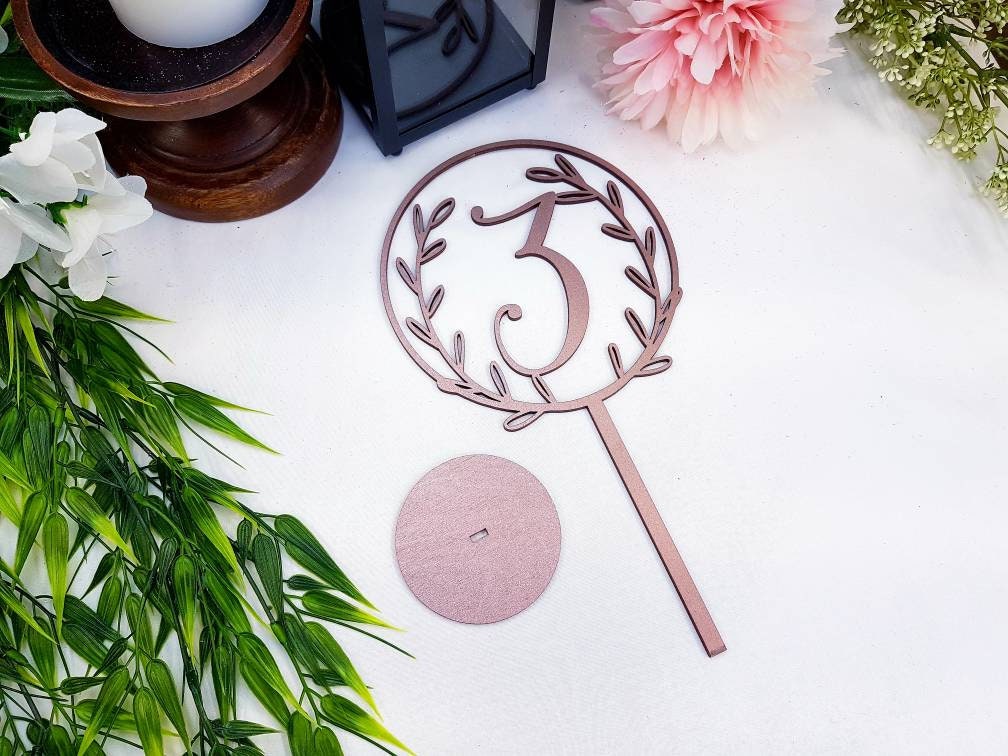 Tall Circled Wreath Table Numbers Wedding Table Numbers - Etsy Canada