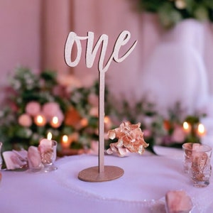 Modern Table Numbers | Wedding Table Numbers | Wood Table Numbers ...