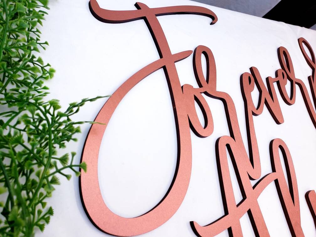 Forever & Always Hula Hoop Sign Wedding Signs Large Wood | Etsy Canada