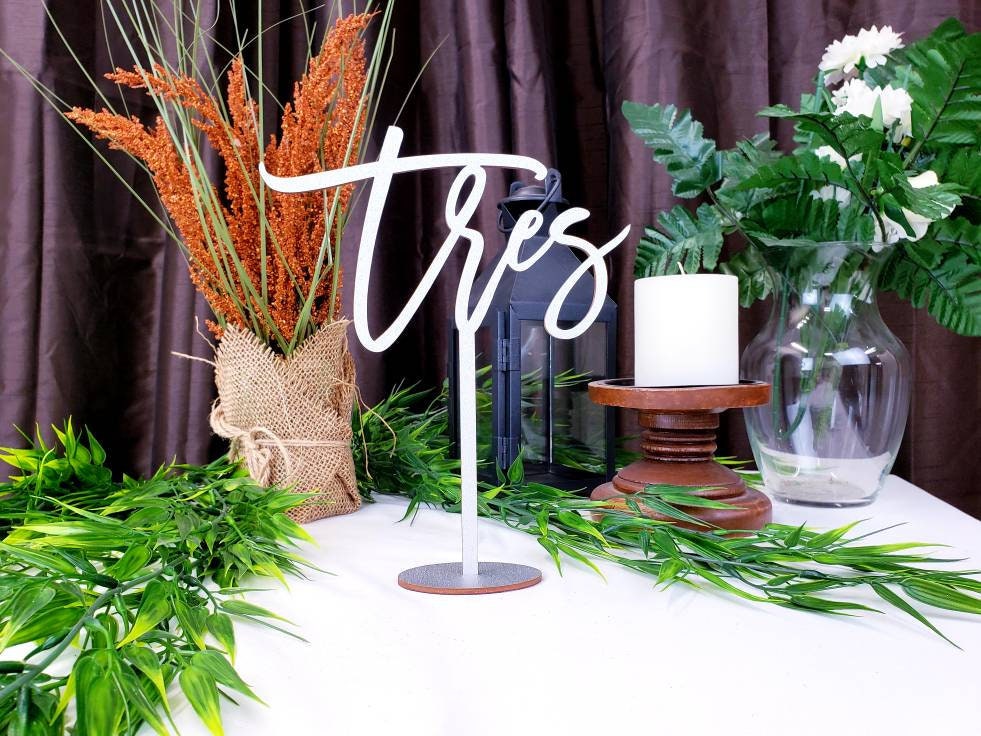 Spanish Table Numbers for Wedding Wedding Table Numbers | Etsy