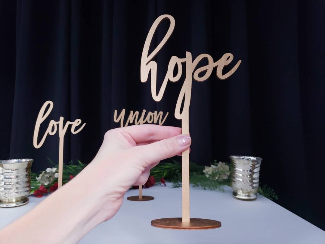 Custom Table Numbers Tall Custom Table Name Signs Silver Table Signs up ...