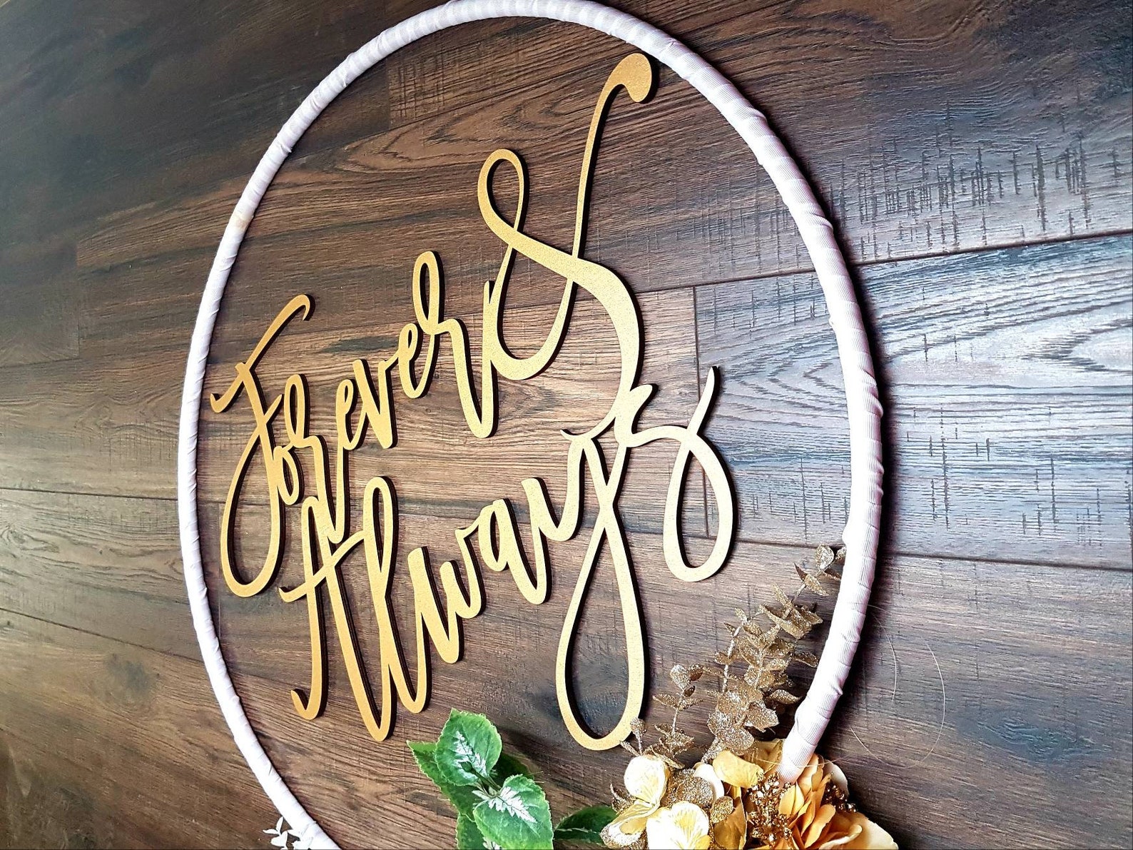 Forever & Always Hula Hoop Sign Wedding Signs Large Wood - Etsy Canada