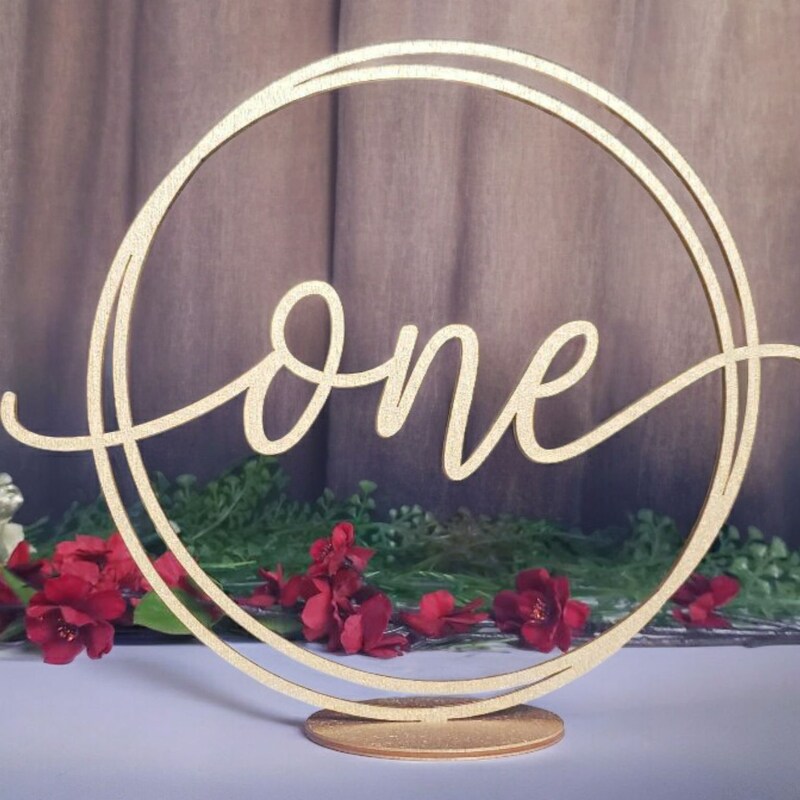 Circle Table Numbers - Etsy