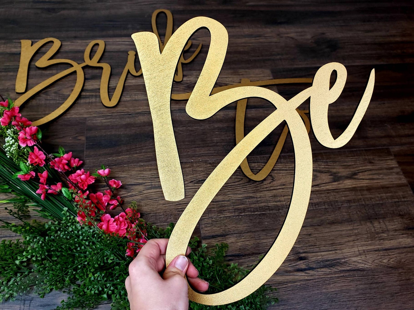 Bride to Be Wood Sign Laser Cut Name Word Cut Out Last - Etsy