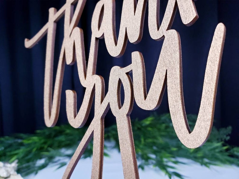 Thank You Table Sign Thankyou Sign - Etsy