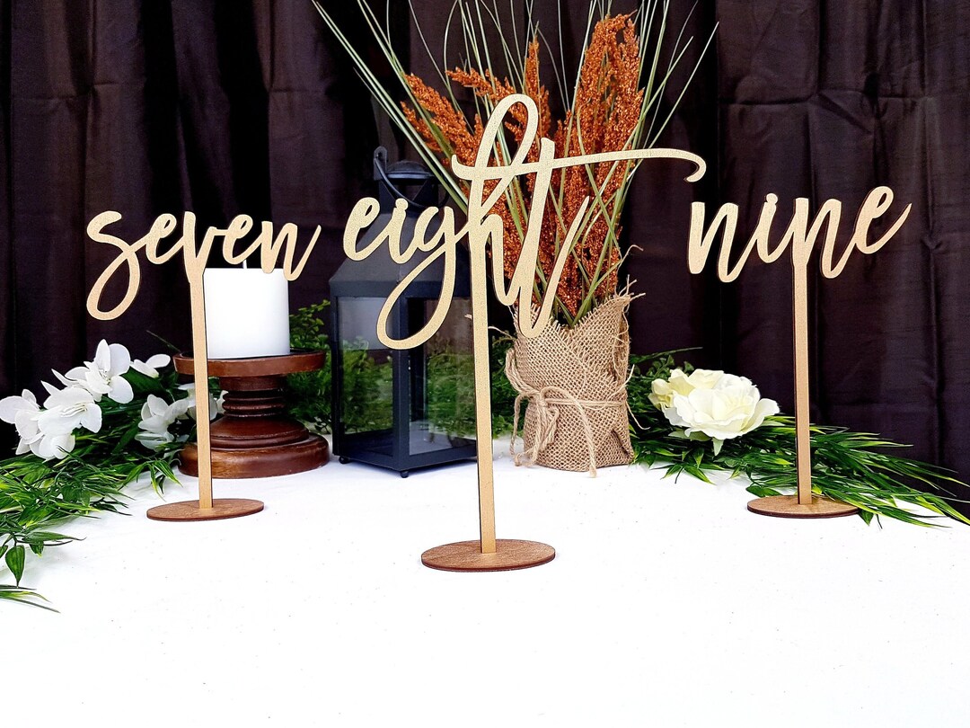 Gold Table Numbers for Wedding Wedding Table Numbers Fancy - Etsy