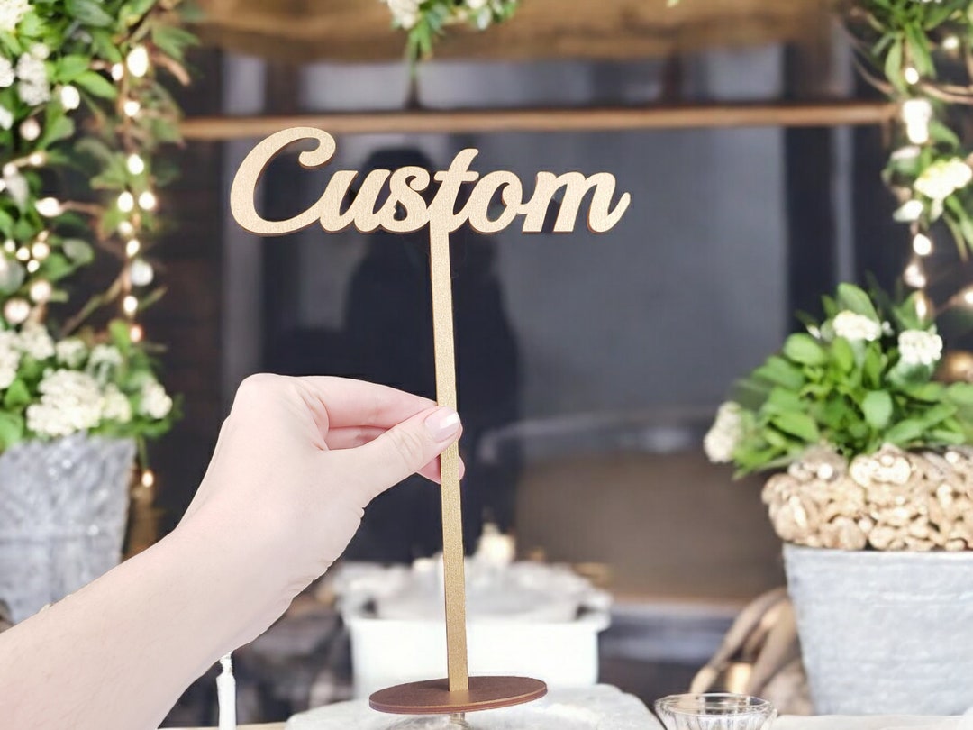Custom Table Sign - Etsy