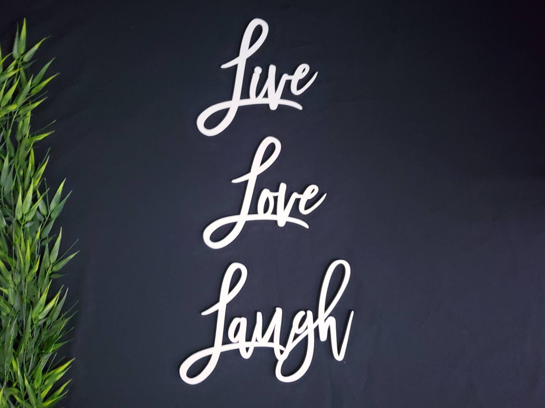 Live Laugh Love Sign 3 Piece Set Farmhouse Decor Wood - Etsy UK