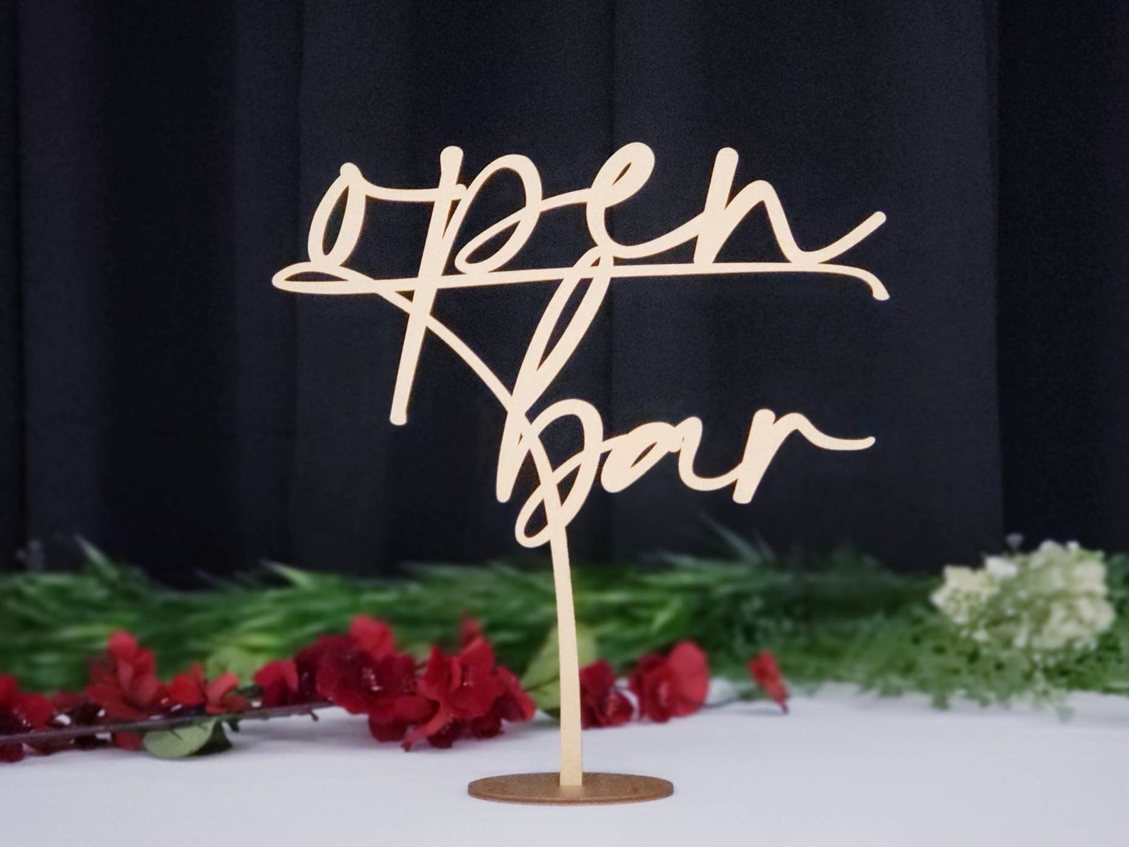 Classy Open Bar Sign Wedding Reception Sign | Etsy