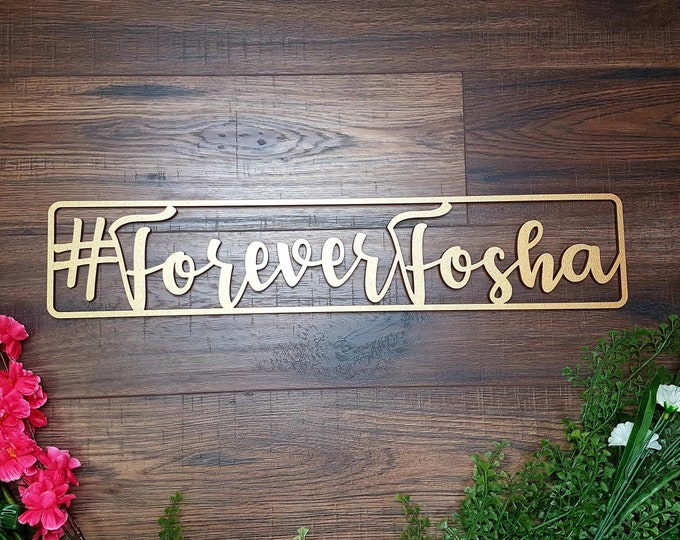 Personalized Wedding Hashtag Signs | Personalized Hashtag Signs ...