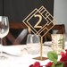 Tall Art Deco Table Numbers Wedding Table Numbers Wood - Etsy Canada