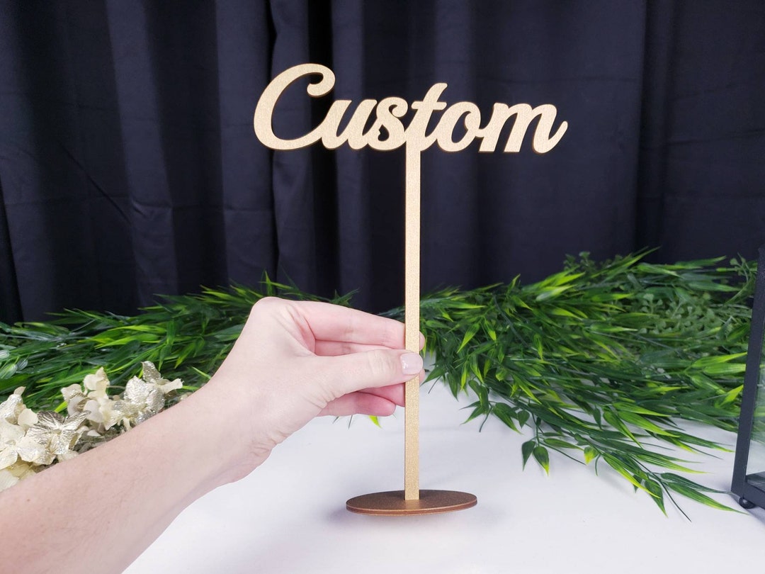 Custom Table Sign - Etsy