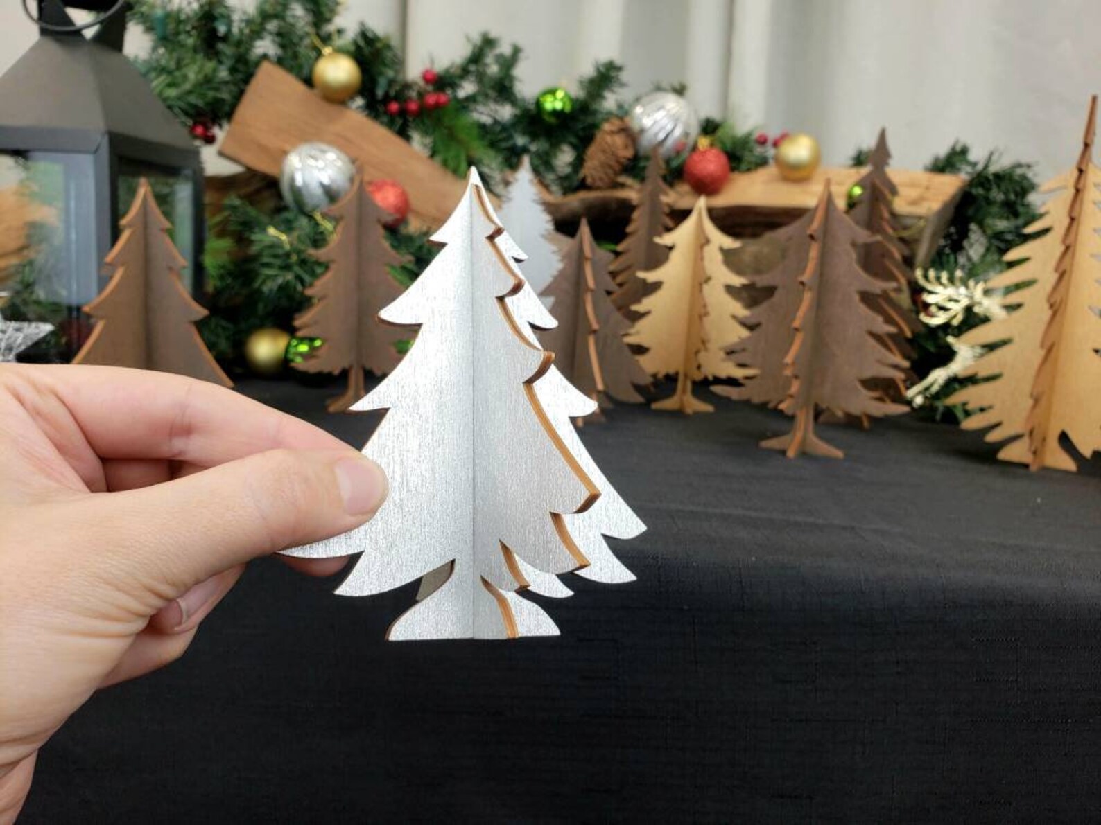 Wood Trees Centerpiece Winter Wedding Wood Tree Display | Etsy