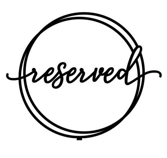 Reserved Table Sign Circle Table Sign - Etsy