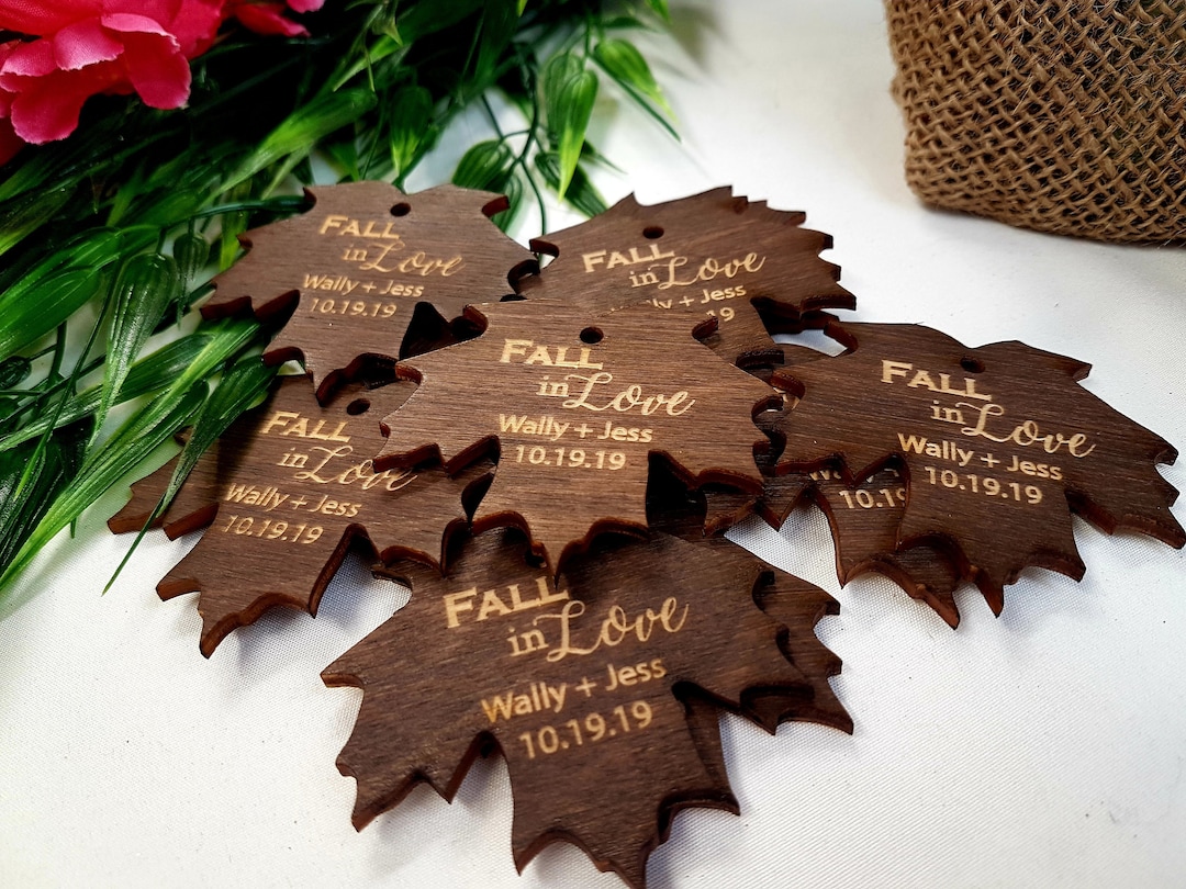 Leaf Tags | Wood Favor Tags | Favour Tags | Wood Tags | Wooden Favor ...
