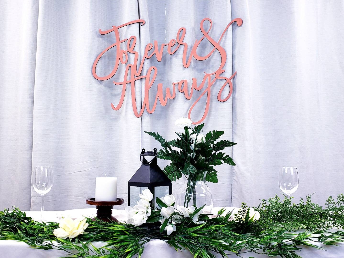 Forever & Always Hula Hoop Sign Wedding Signs Large Wood | Etsy Canada