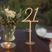 Numerical Table Numbers for Wedding Centerpieces Script Table Numbers ...