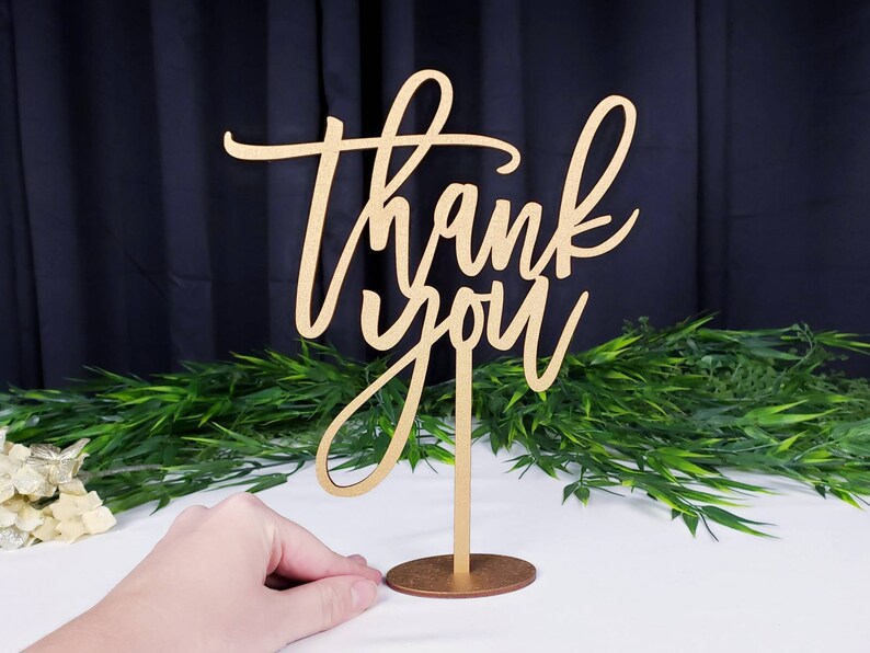 Thank You Table Sign Thankyou Sign - Etsy