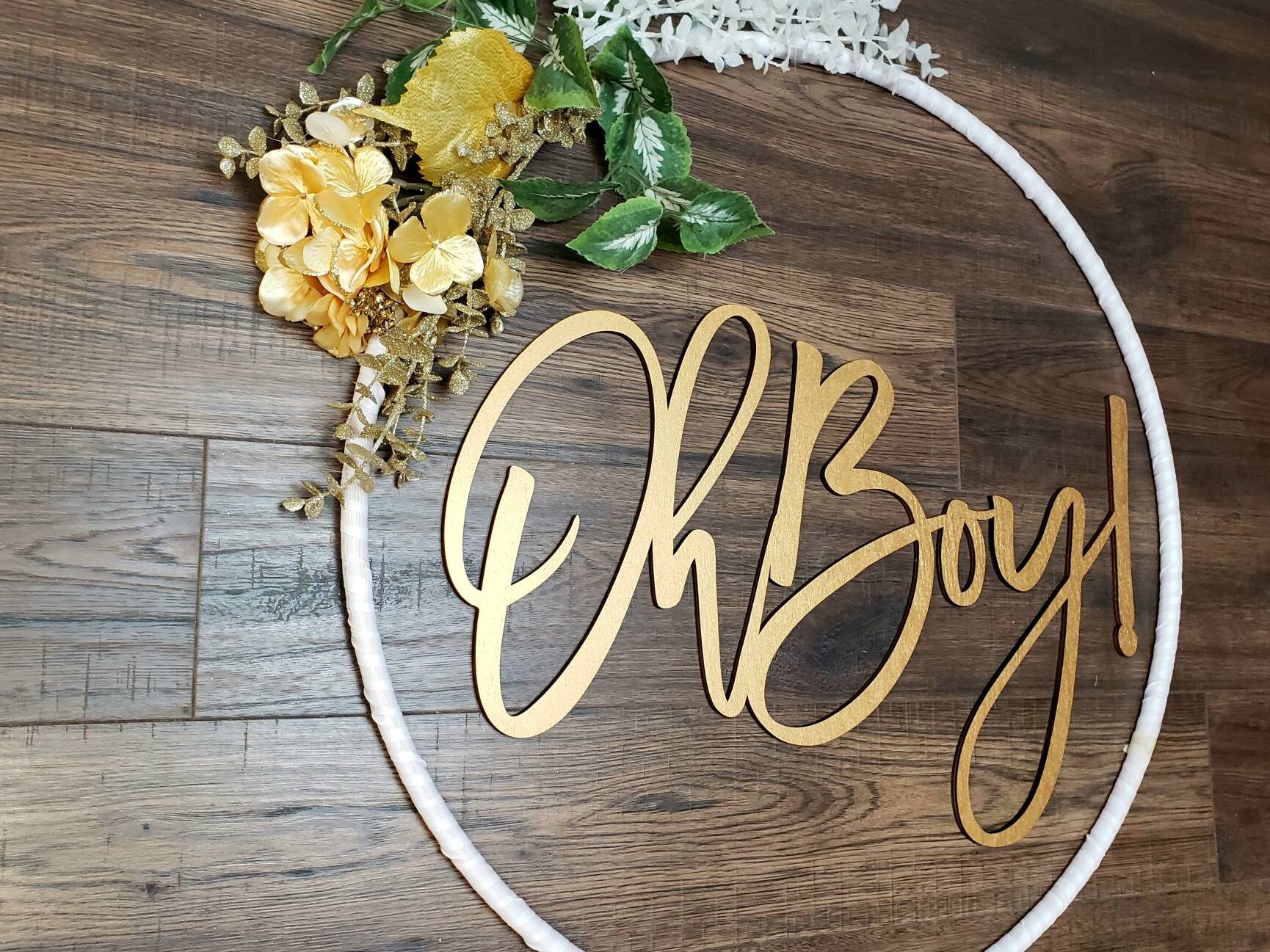 Oh Boy Sign Gender Reveal Sign Baby Boy Sign Nursery | Etsy