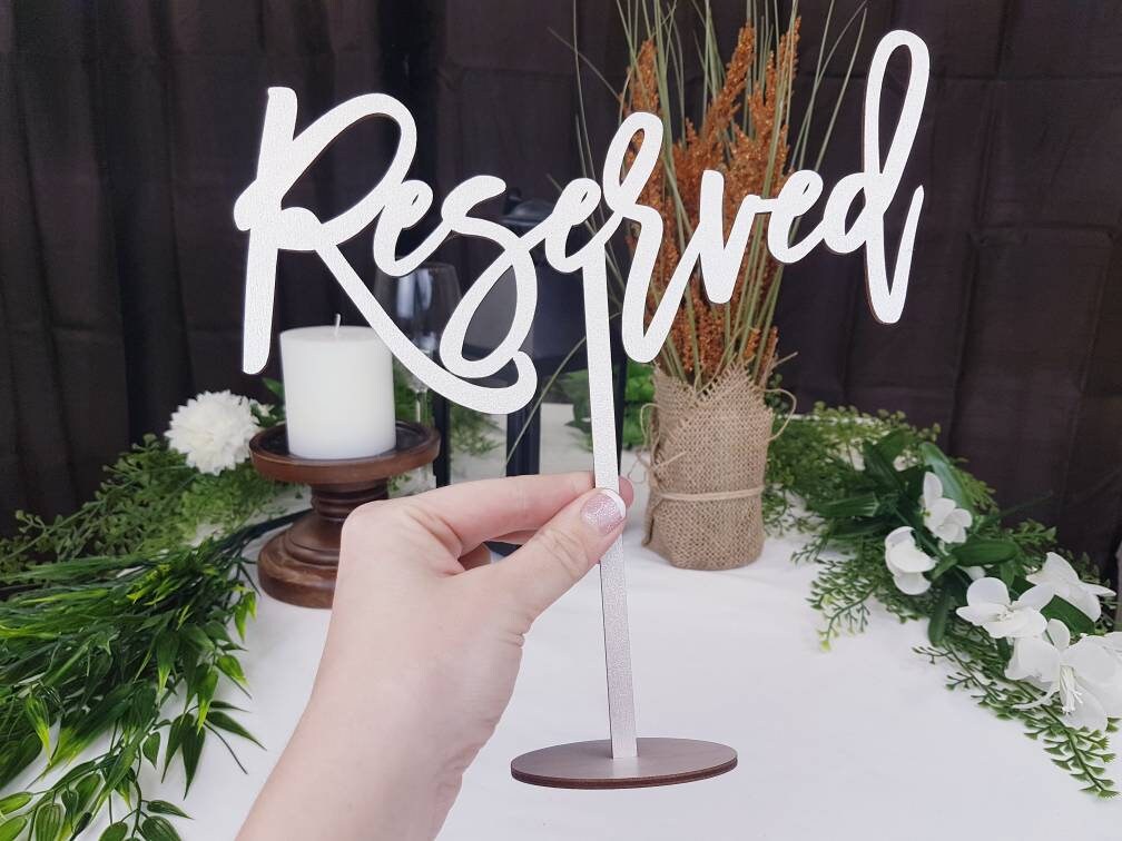 Reserved Table Sign Head Table Wood Signs Personalized | Etsy