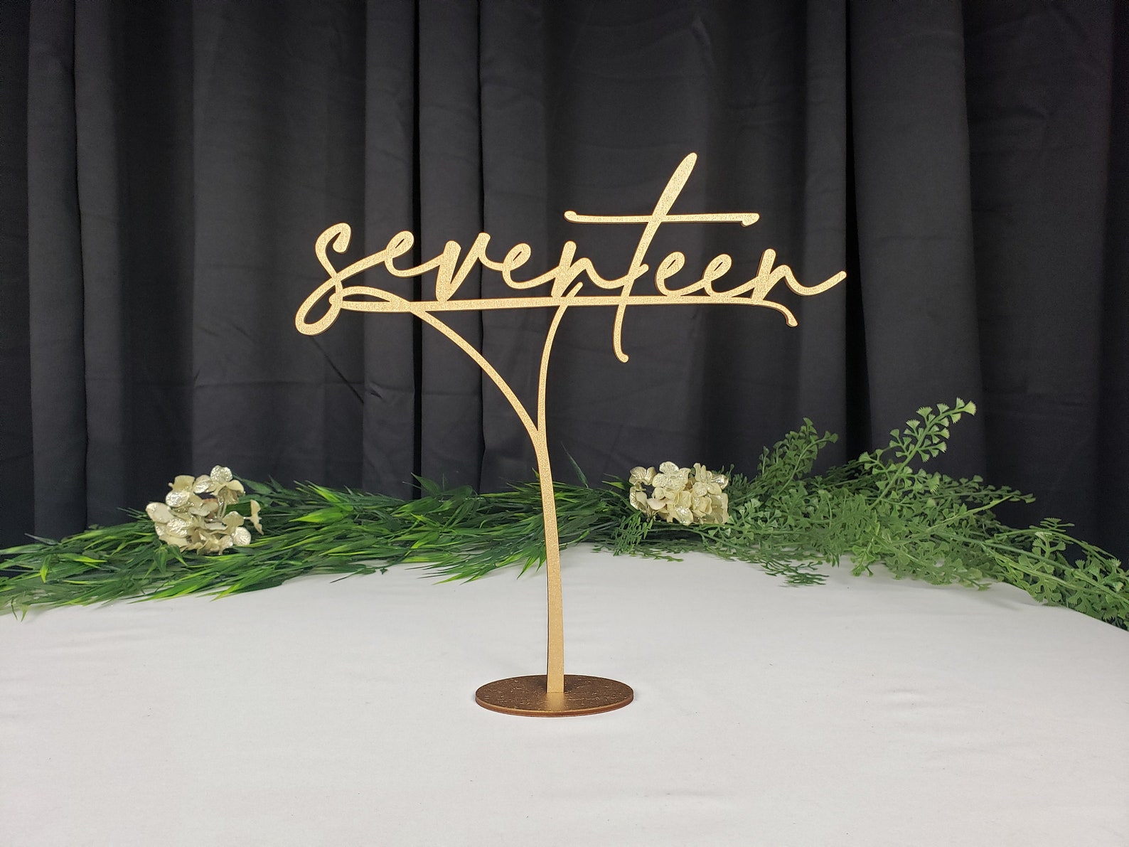 Large Wedding Table Numbers Classy Gold Table Numbers - Etsy