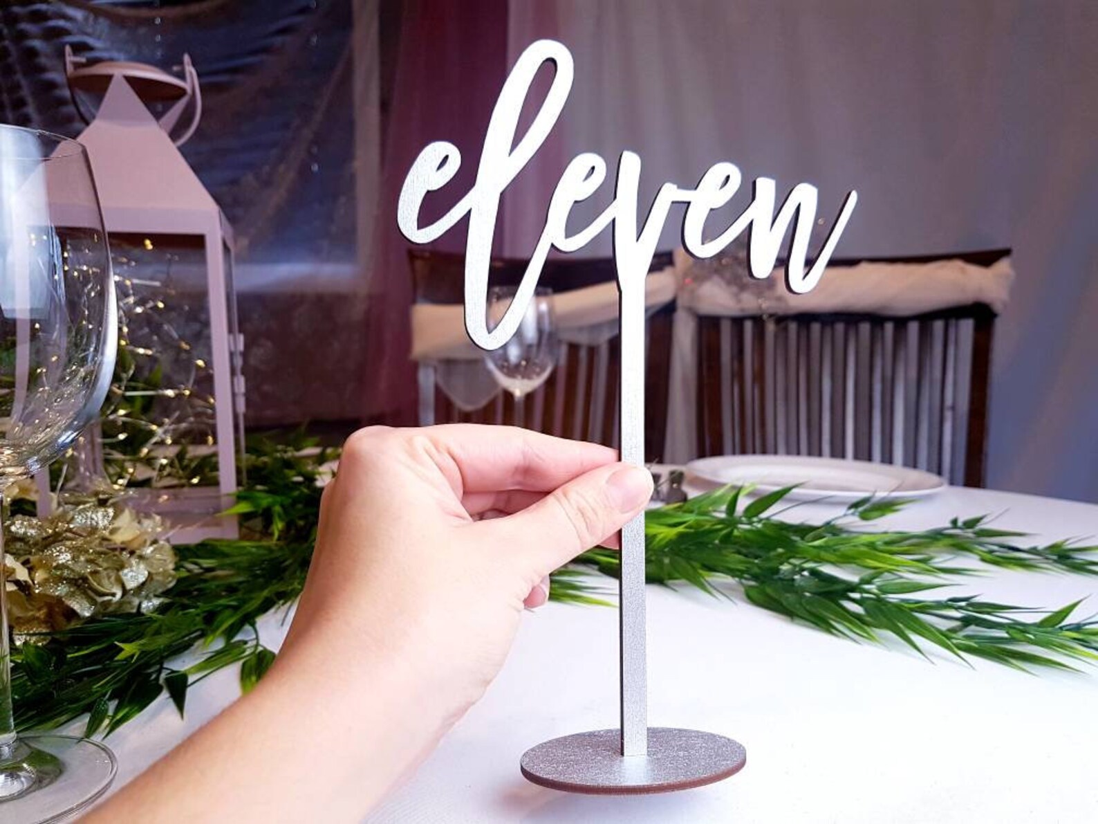 Silver Table Numbers for Wedding Wedding Table Numbers | Etsy Canada