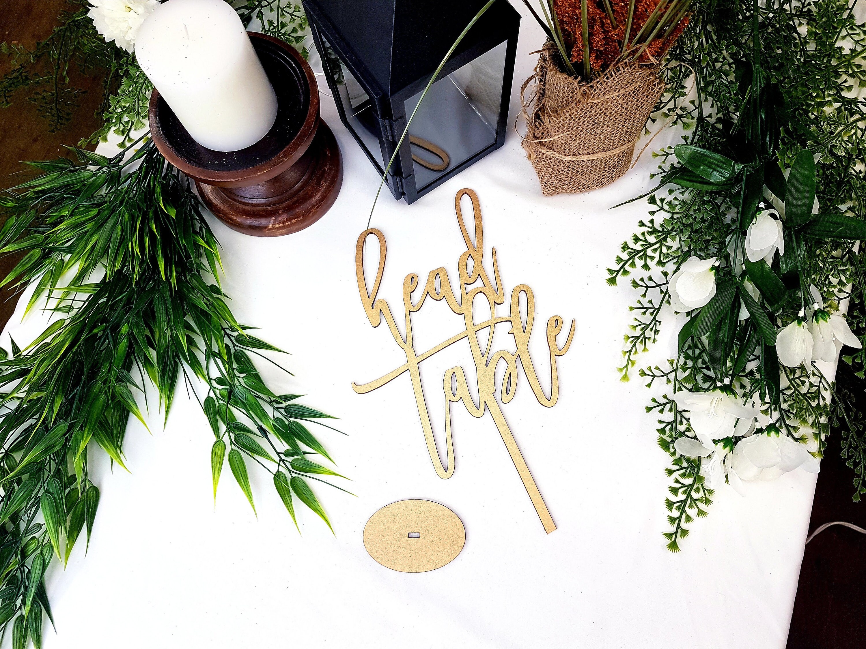 Head Table Wood Signs Personalized Wedding Ideas Laser Cut | Etsy