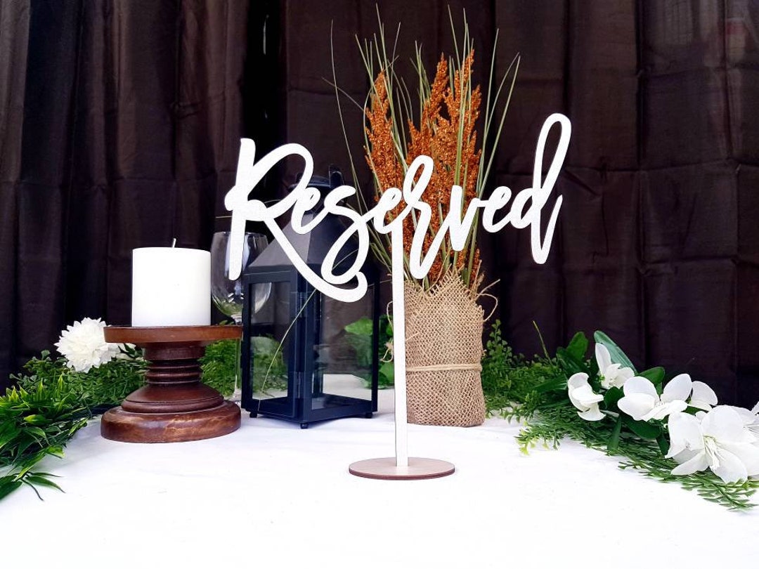 Reserved Table Sign | Head Table Wood Signs | Personalized Wedding ...