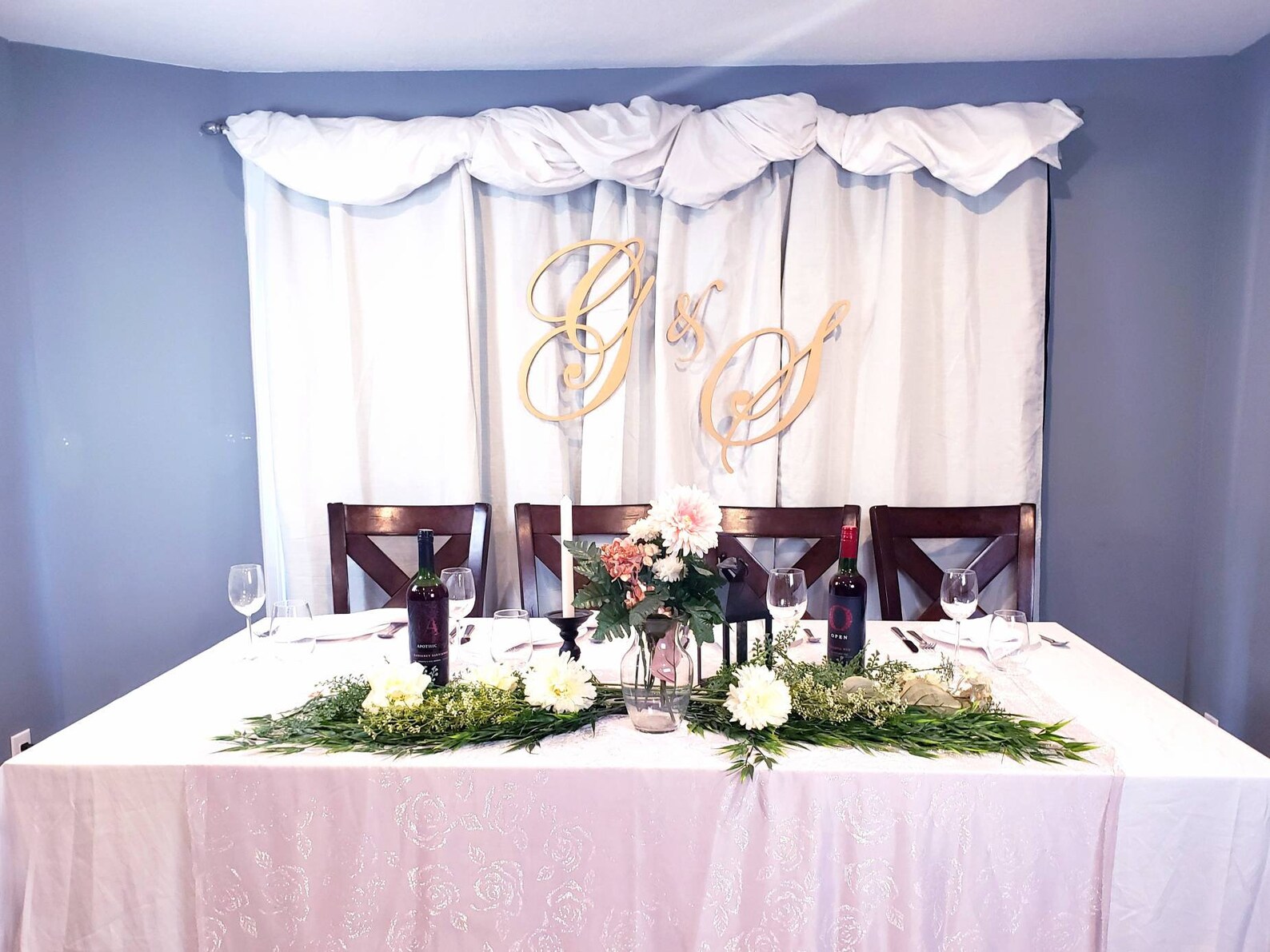 Large Wedding Initials Large Letters and Ampersand Wood - Etsy