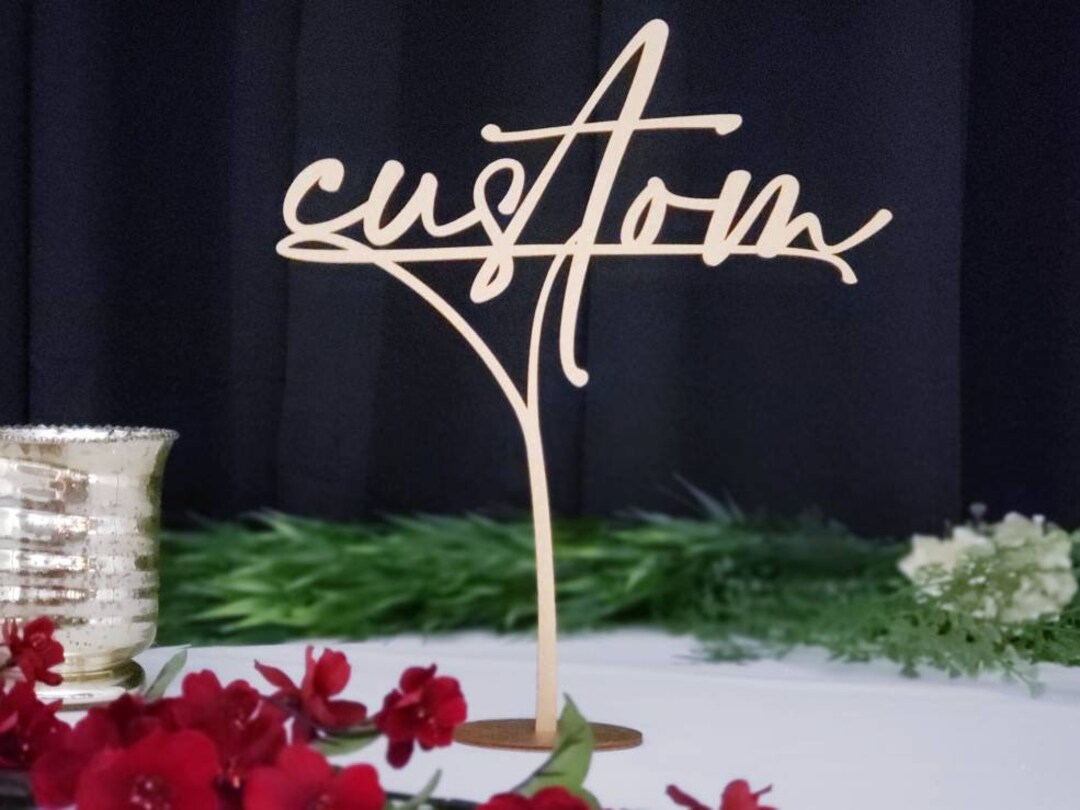 Custom Classy Table Sign | Design Your Own - Etsy
