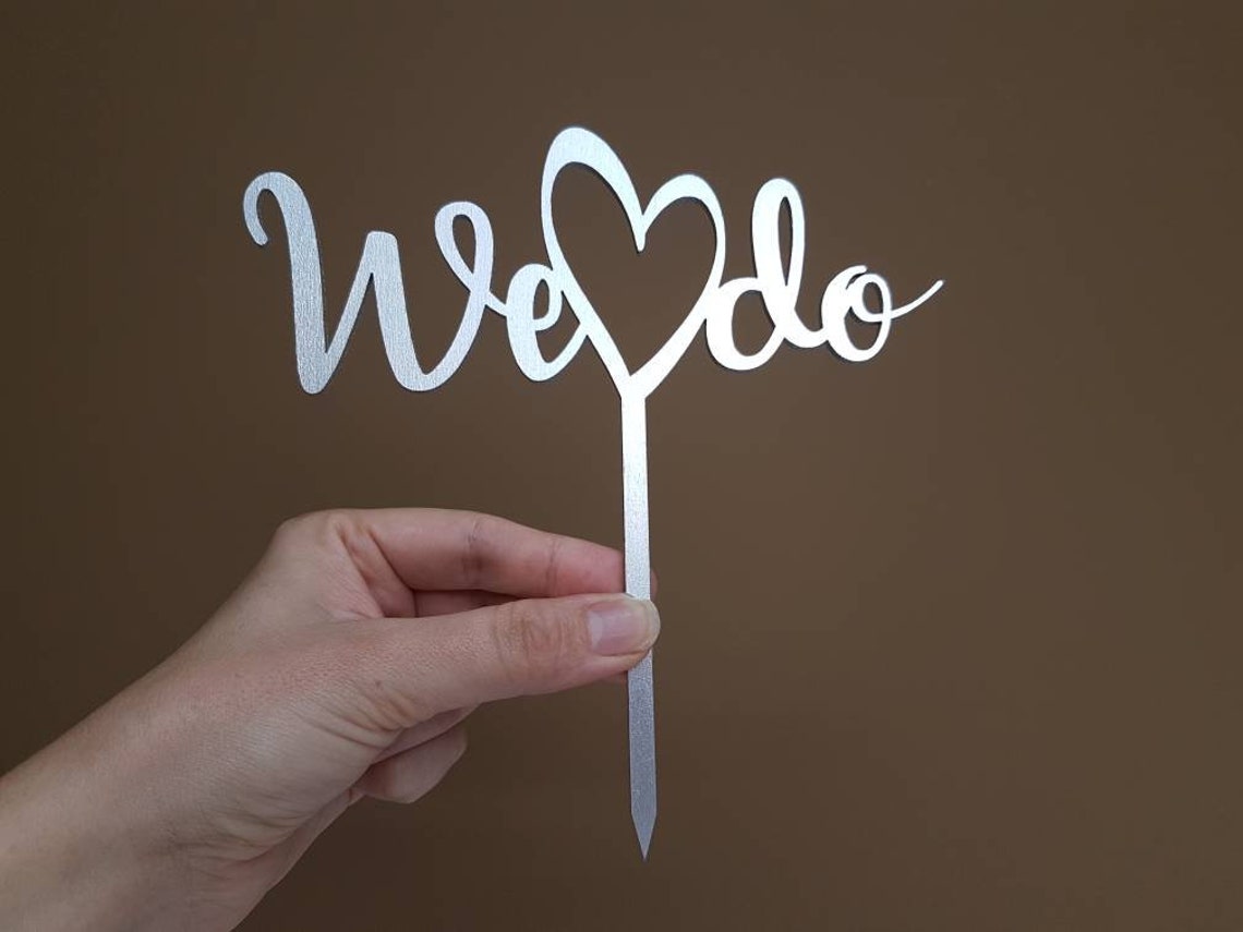 We Do Cake Topper Wooden Wedding Cake Topper Ideas | Etsy