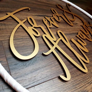 Forever & Always Hula Hoop Sign Wedding Signs Large Wood Signs Wedding ...