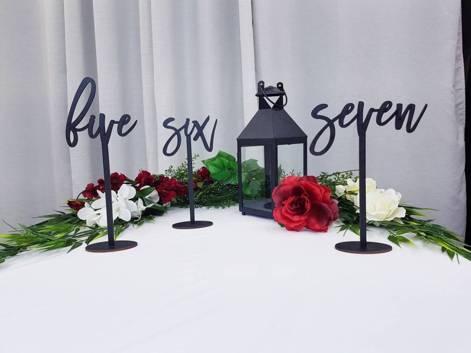 Black Table Numbers for Wedding Wedding Table Numbers Wood Table ...