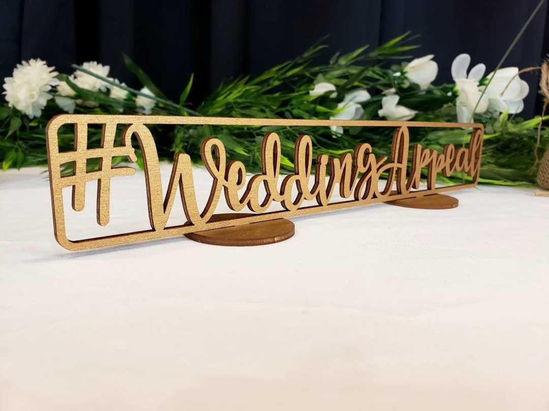 Hashtag Signs| Wedding Table Signs | Personalized Hashtag Signs ...