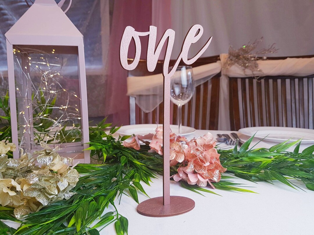 Modern Table Numbers Wedding Table Numbers Wood Table Numbers Laser Cut ...