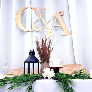 Wedding Initials Sign Wedding Wood Monogram Wood Cut Out Large Custom ...