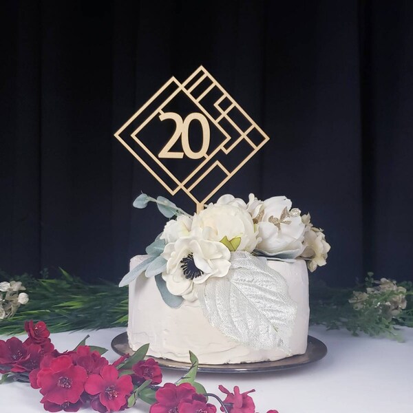 Art Deco Cake Topper - Etsy