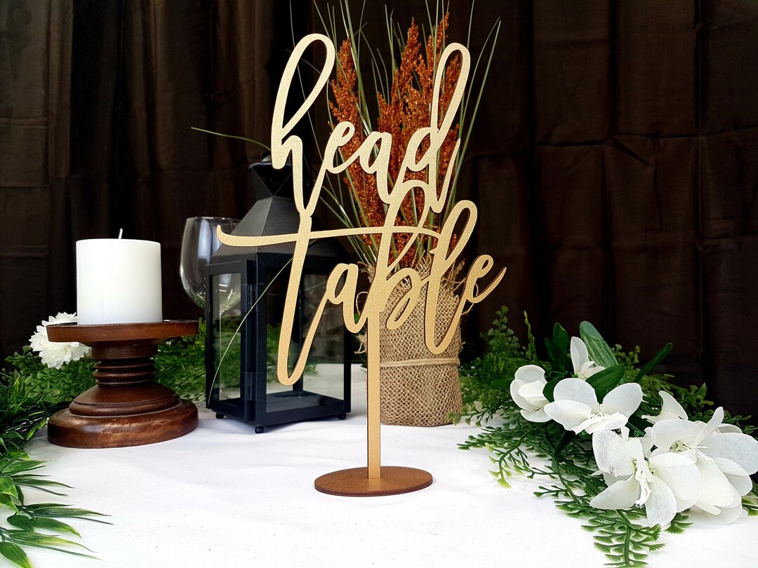 Head Table Wood Signs | Personalized Wedding Ideas | Laser Cut Wood ...