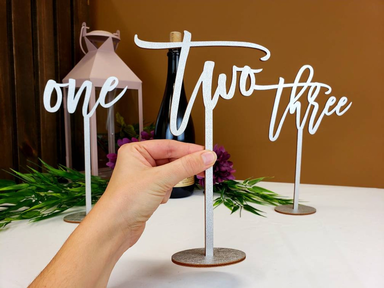 Silver Table Numbers for Wedding Wedding Table Numbers | Etsy Canada