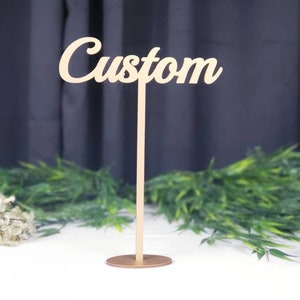 Custom Table Sign - Etsy